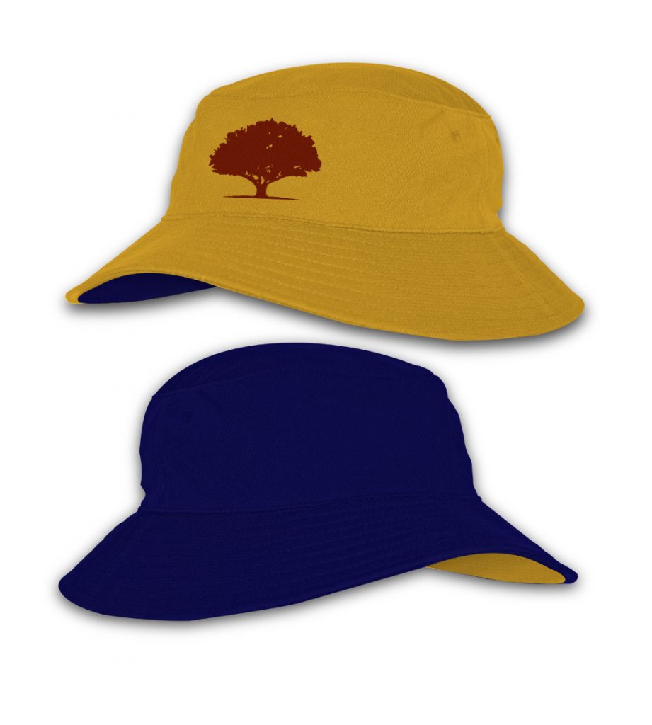 School Reversible Bucket Hats - Red Oak School Uniforms