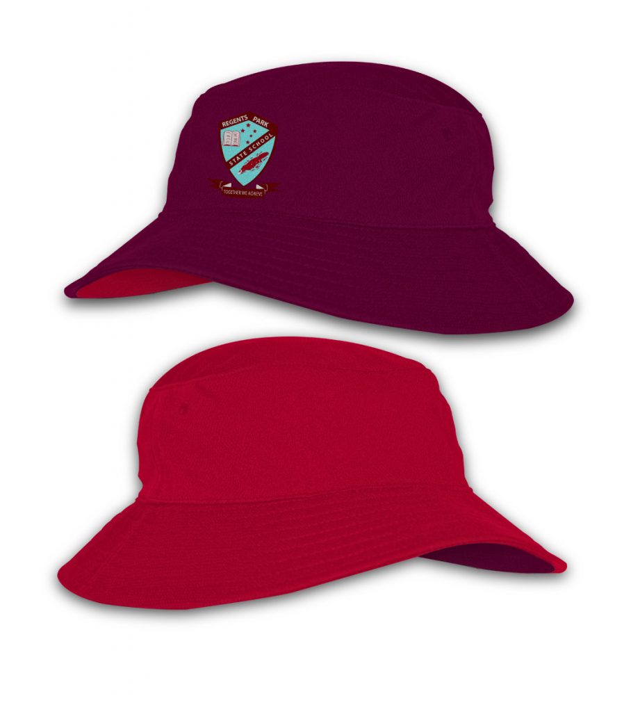 School Reversible Bucket Hats - Red Oak School Uniforms