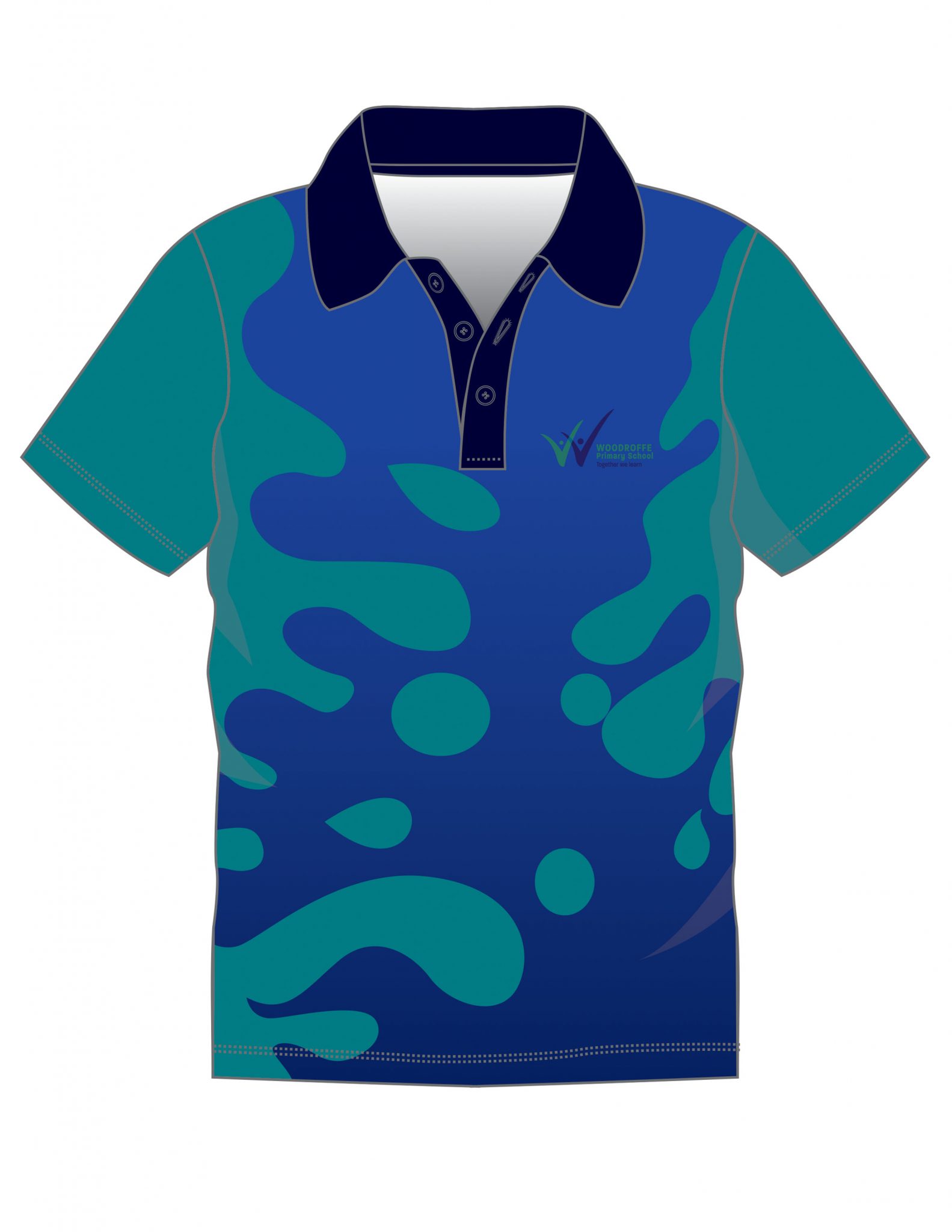 School Sublimation Polos - Red Oak School Uniforms