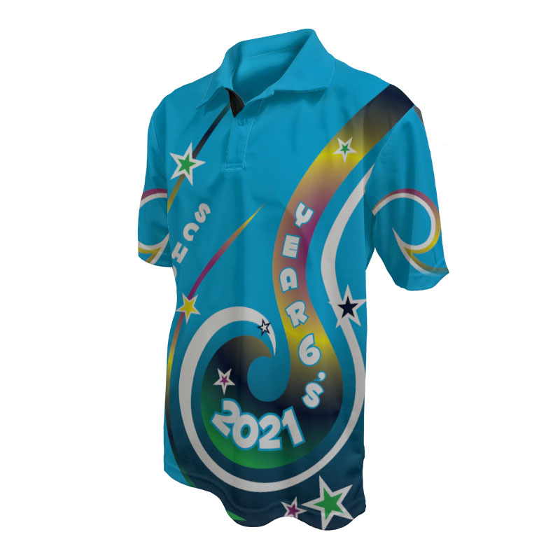 Sublimated School Leaver Graduation Polo - Red Oak School Uniforms