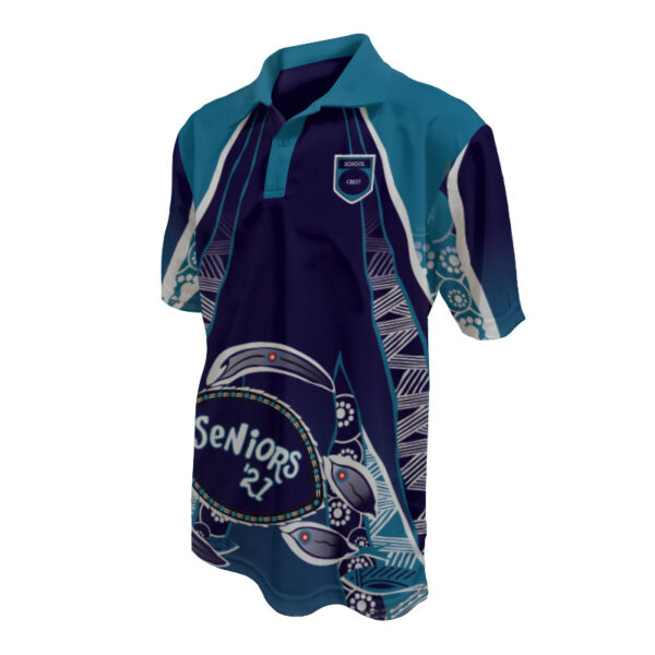 Sublimated School Leaver Graduation Polo - Red Oak School Uniforms