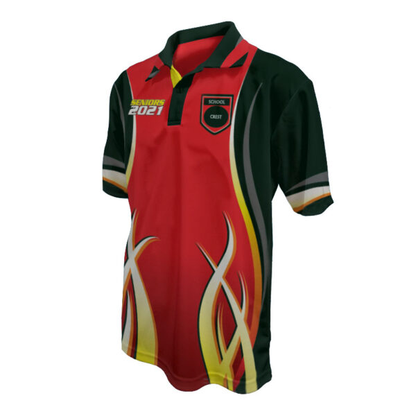 Sublimated School Leaver Graduation Polo - Red Oak School Uniforms